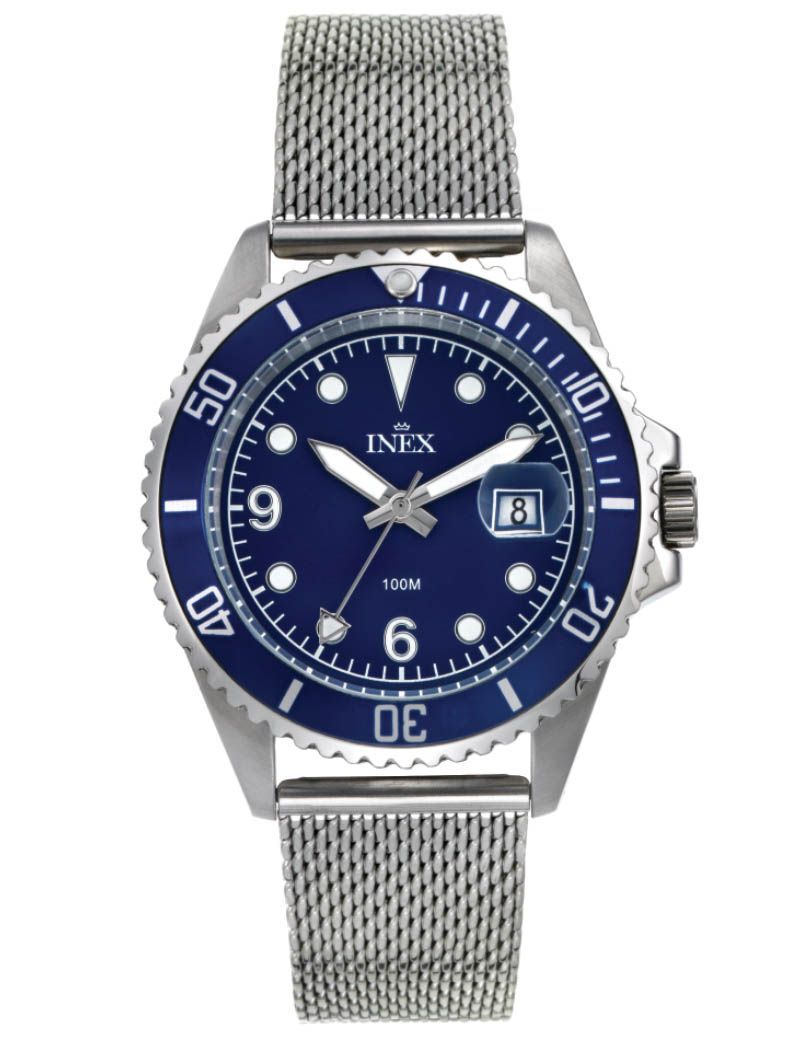 Inex Mens Silver Blue A69512-3S8P A69512-3S8P